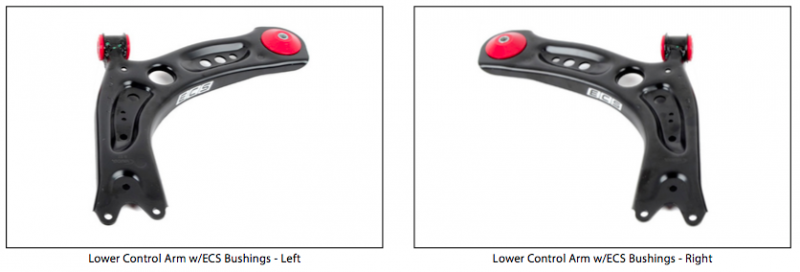 VW MK7 Golf ECS Performance Control Arm Kit Installation Instructions ...